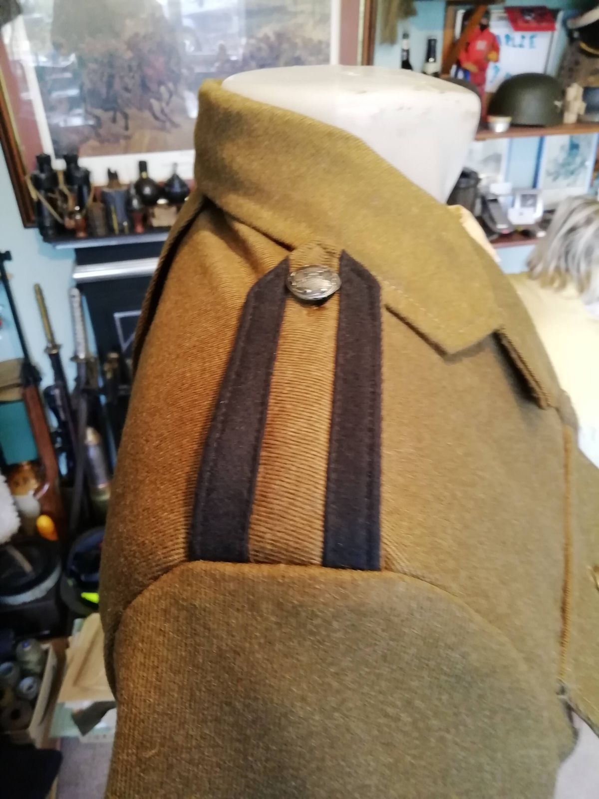 A8. WW1 Chaplains Tunic – Khaki on Campaign
