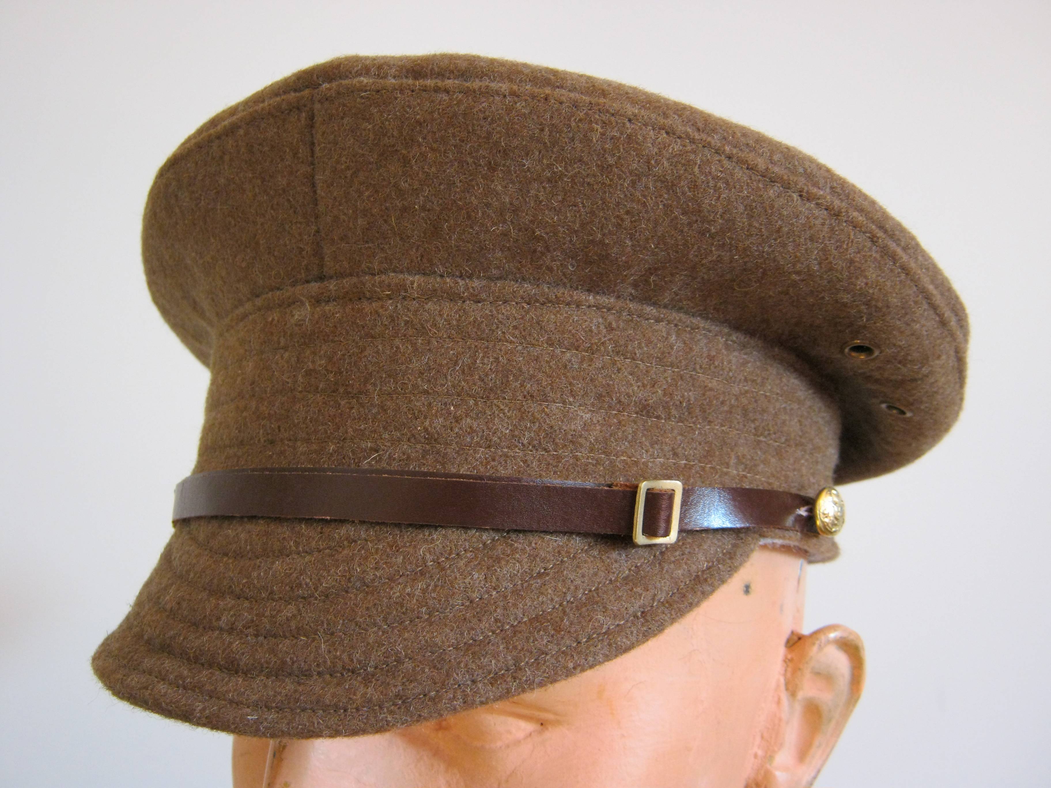 A4. WW1 Trench Cap – Khaki on Campaign