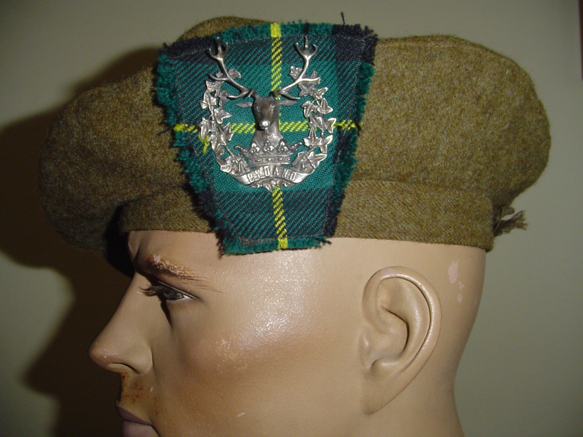 B5. WW1 & WW2 Tam O’Shanters & GS Beret – Khaki on Campaign